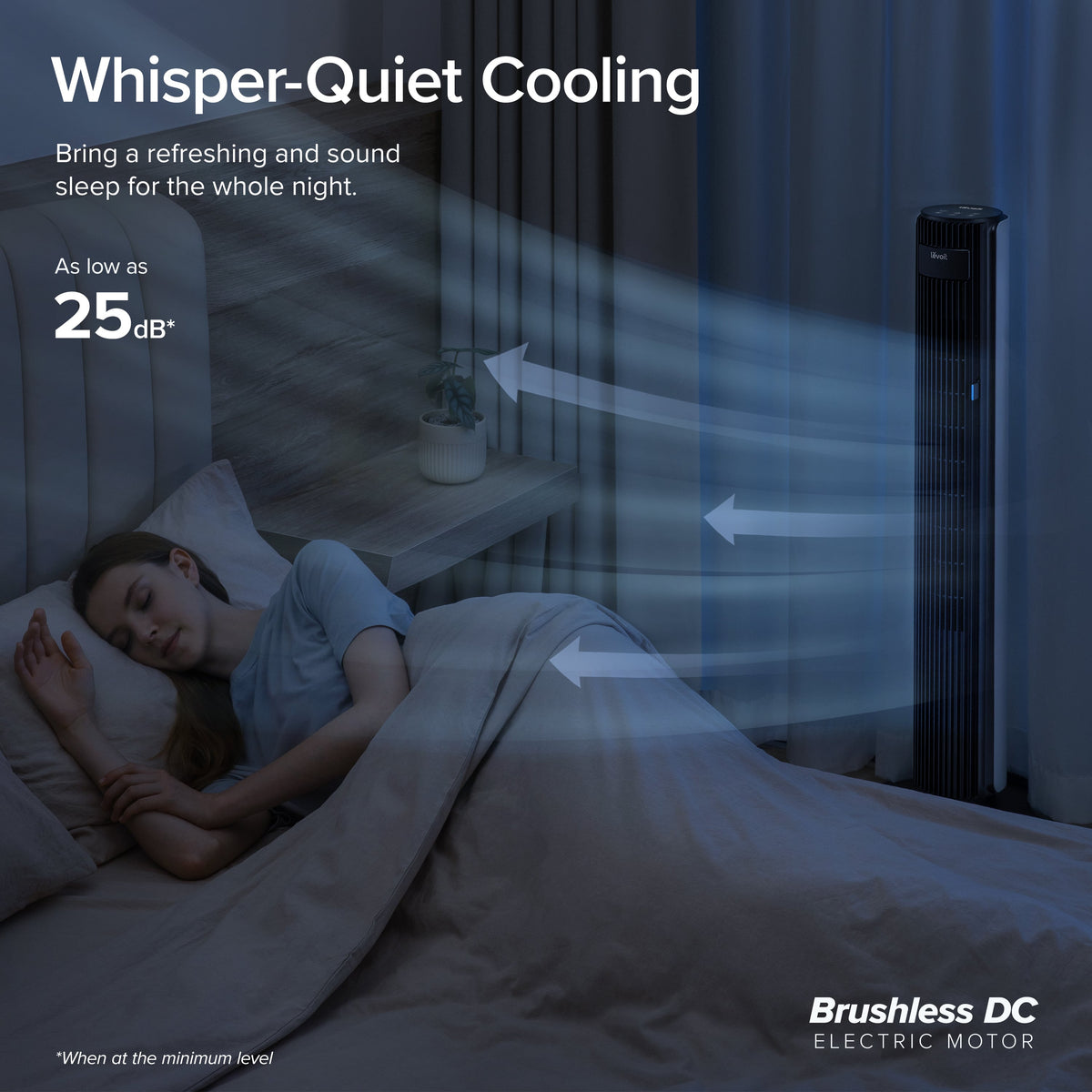 Levoit Classic Tower Fan 42-inch Brushless DC Motor