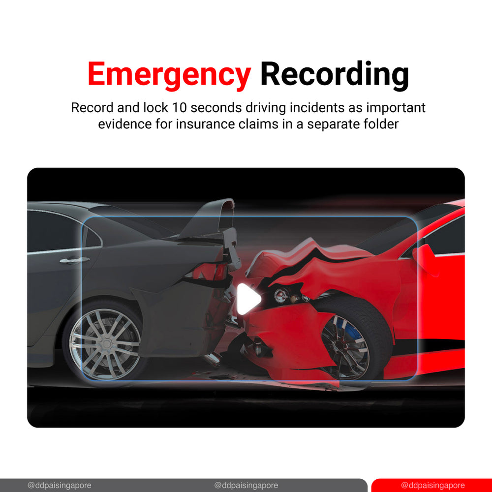DDPAI X5 Pro Dash Cam 4K UHD Dual Cam Recorder WiFi DVR 4G Connection