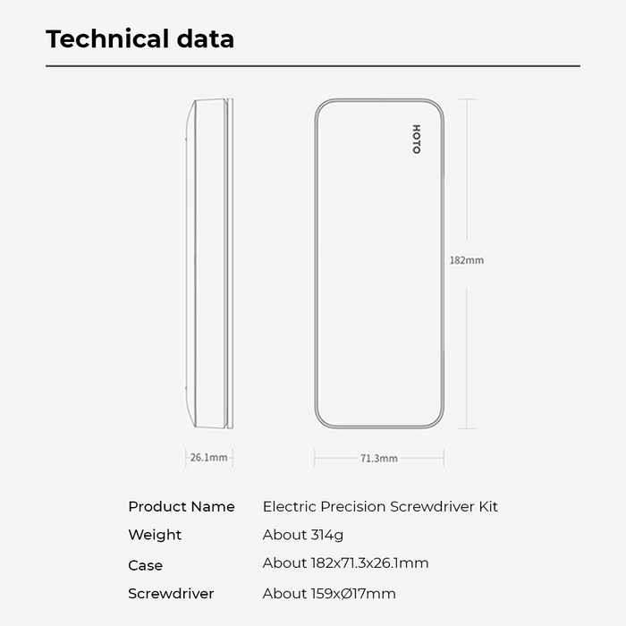 HOTO Precision Electric Screwdriver Kit | Dasher Singapore